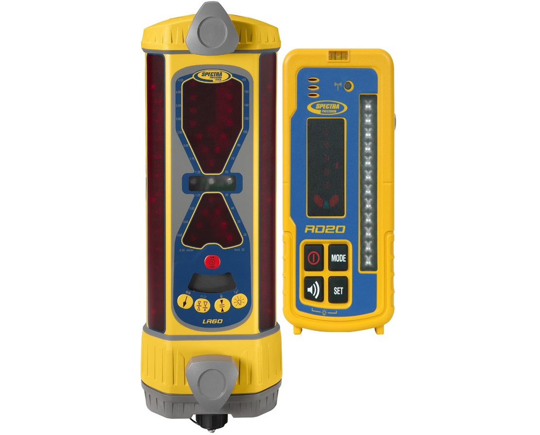 LR60 Laser Machine Control Receiver w/ Angle Compensation & Plumb Indi ...